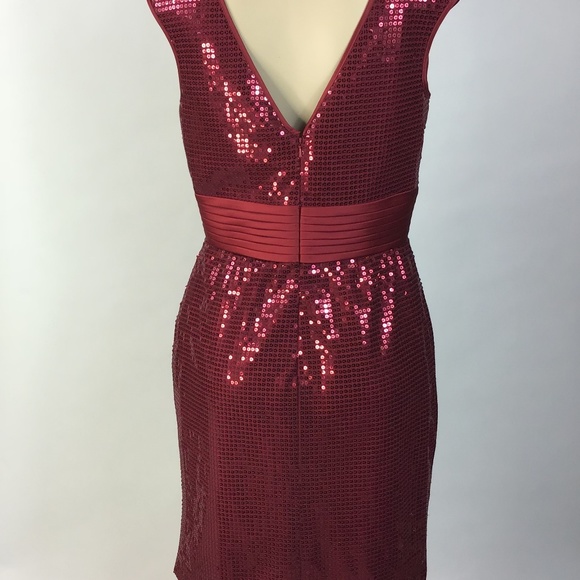 Alfred Angelo | Dresses | Alfred Angelo Claret Formal Red Sequins Dress ...